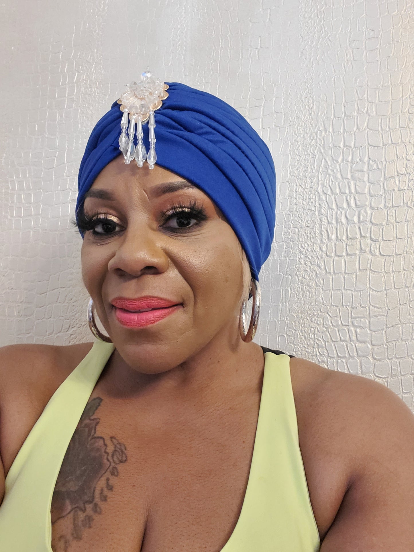 Royal Blue Jewel Turban – Curvaceous Boutique